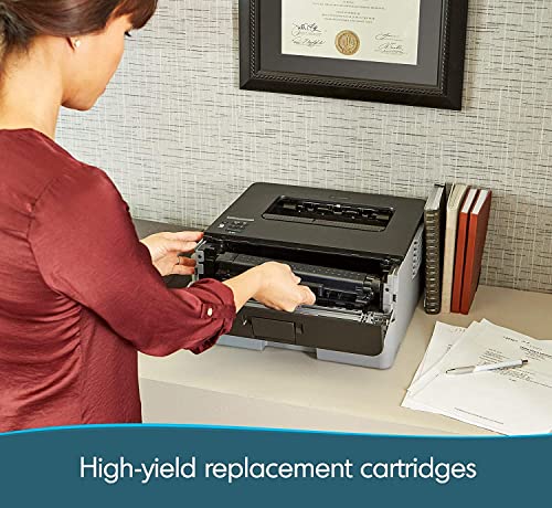 Brother HL-L2350DW Series Compact Wireless Monochrome Laser Printer - Mobile Printing - Auto 2-Sided Printing - Up to 32 Pages/min - Up to 250 Sheet Capacity - Grey & Black - WULIC Printer Cable