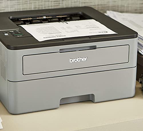Brother HL-L2350DW Series Compact Wireless Monochrome Laser Printer - Mobile Printing - Auto 2-Sided Printing - Up to 32 Pages/min - Up to 250 Sheet Capacity - Grey & Black - WULIC Printer Cable