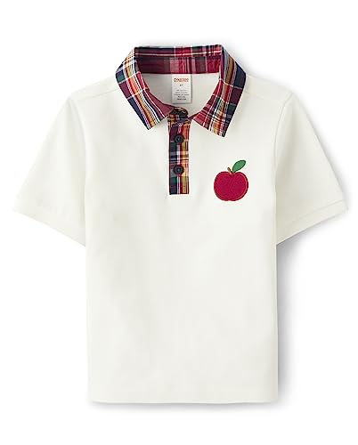 Gymboree,and Toddler Short Sleeve Polo Shirt,Apple,12