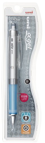 uni Alpha-Gel Kuru Toga Mechanical Pencil, 0.5 mm, Blue Body (M5858GG1P.33)