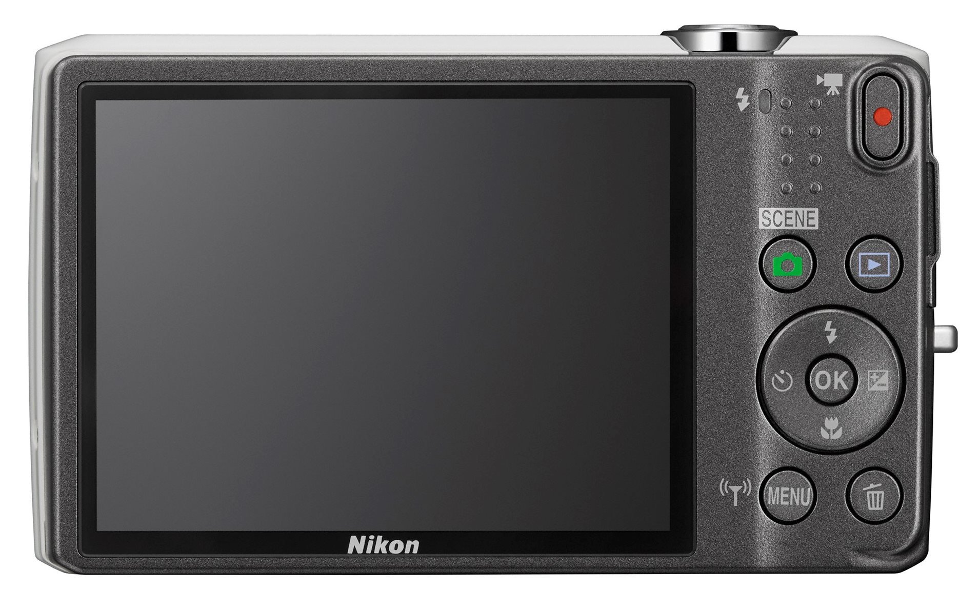 Nikon Coolpix S6800 Compact Digital Camera - White (16.0MP, 12x Optical Zoom) 3.0 inch LCD with Wi-Fi
