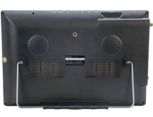 MILANIX 14.1" Portable Widescreen LED TV with HDMI, VGA, MMC, FM, USB/SD Card Slot, Built in Digital Tuner, AV Inputs, and Remote Control