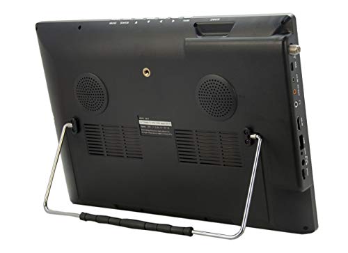 MILANIX 14.1" Portable Widescreen LED TV with HDMI, VGA, MMC, FM, USB/SD Card Slot, Built in Digital Tuner, AV Inputs, and Remote Control