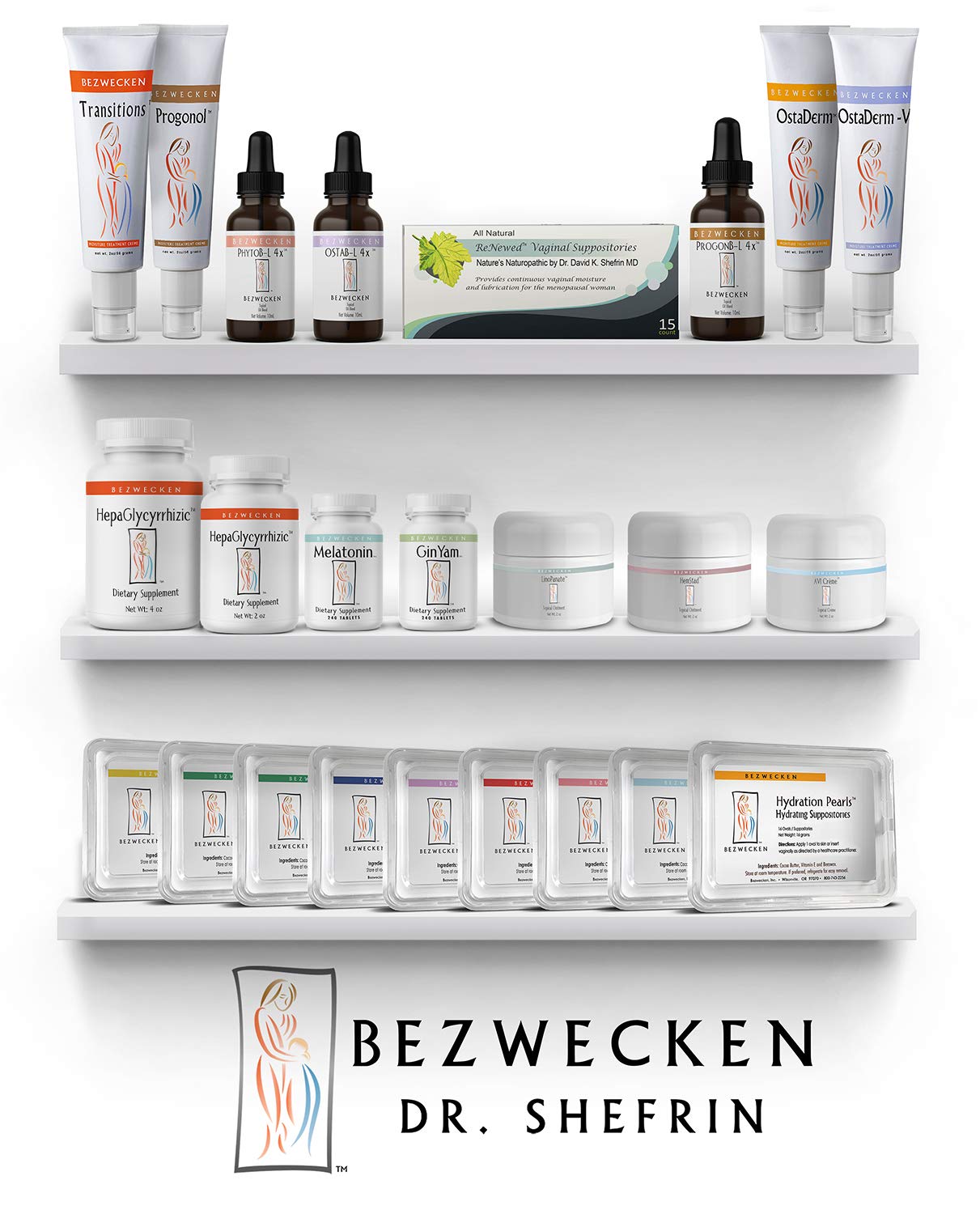 Bezwecken β Hydration Ovals 2x Plus DHEA β 16 Extra Strength Oval Suppositories - Professionally Formulated to Alleviate Vaginal Dryness in Menopausal Women - Safe & Natural