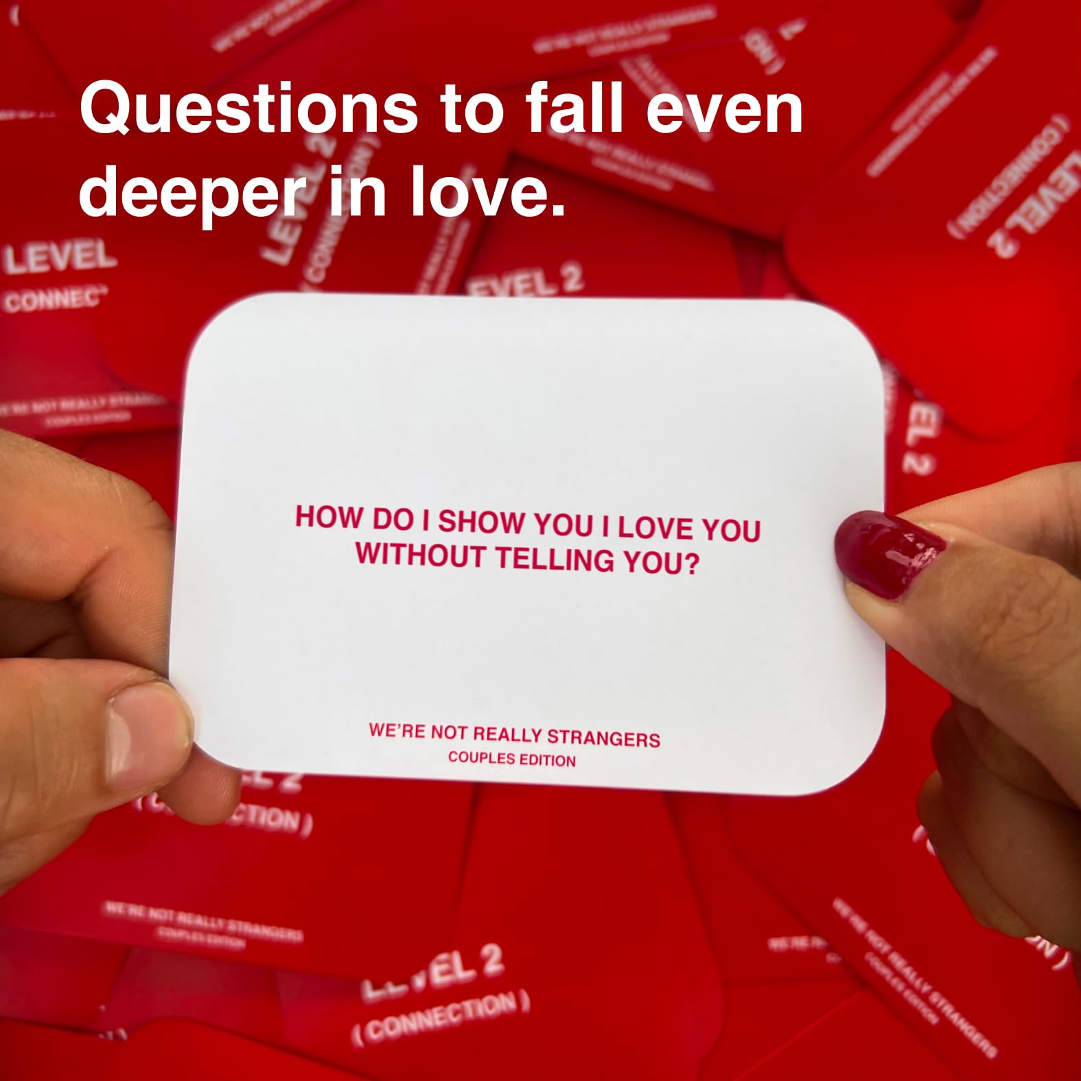 WE'RE NOT REALLY STRANGERS Couples Edition by We’re Not Really Strangers - Couples to Strengthen Their Relationship, 150 Questions and Wildcards for Date Night with Your Partner