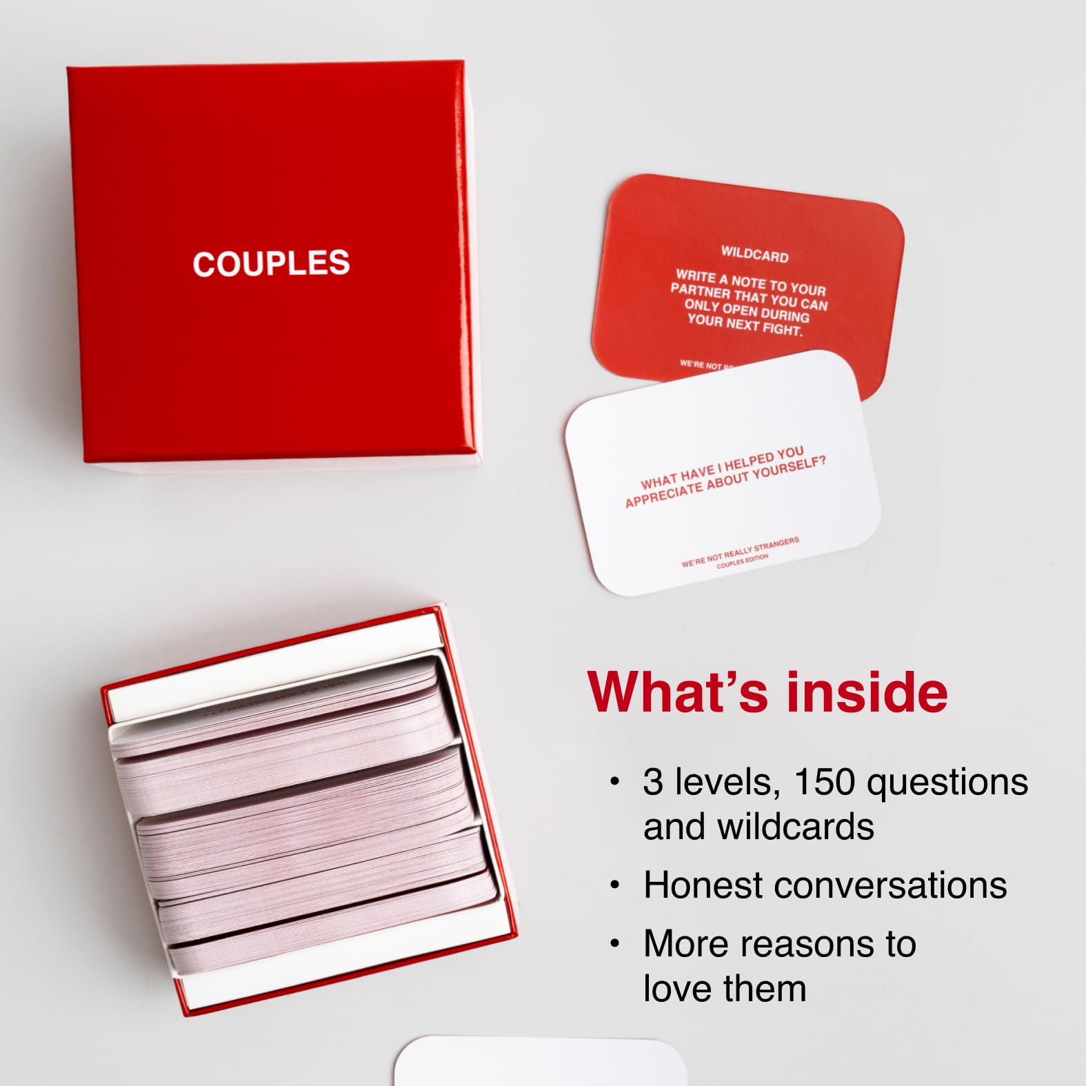 WE'RE NOT REALLY STRANGERS Couples Edition by We’re Not Really Strangers - Couples to Strengthen Their Relationship, 150 Questions and Wildcards for Date Night with Your Partner