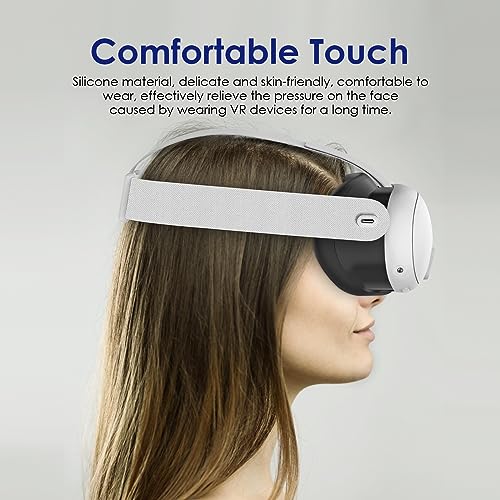Silicone Face Pad Cover for Meta Quest 3 VR Face Cushion Pad for Meta Quest 3 Accessories (Black)