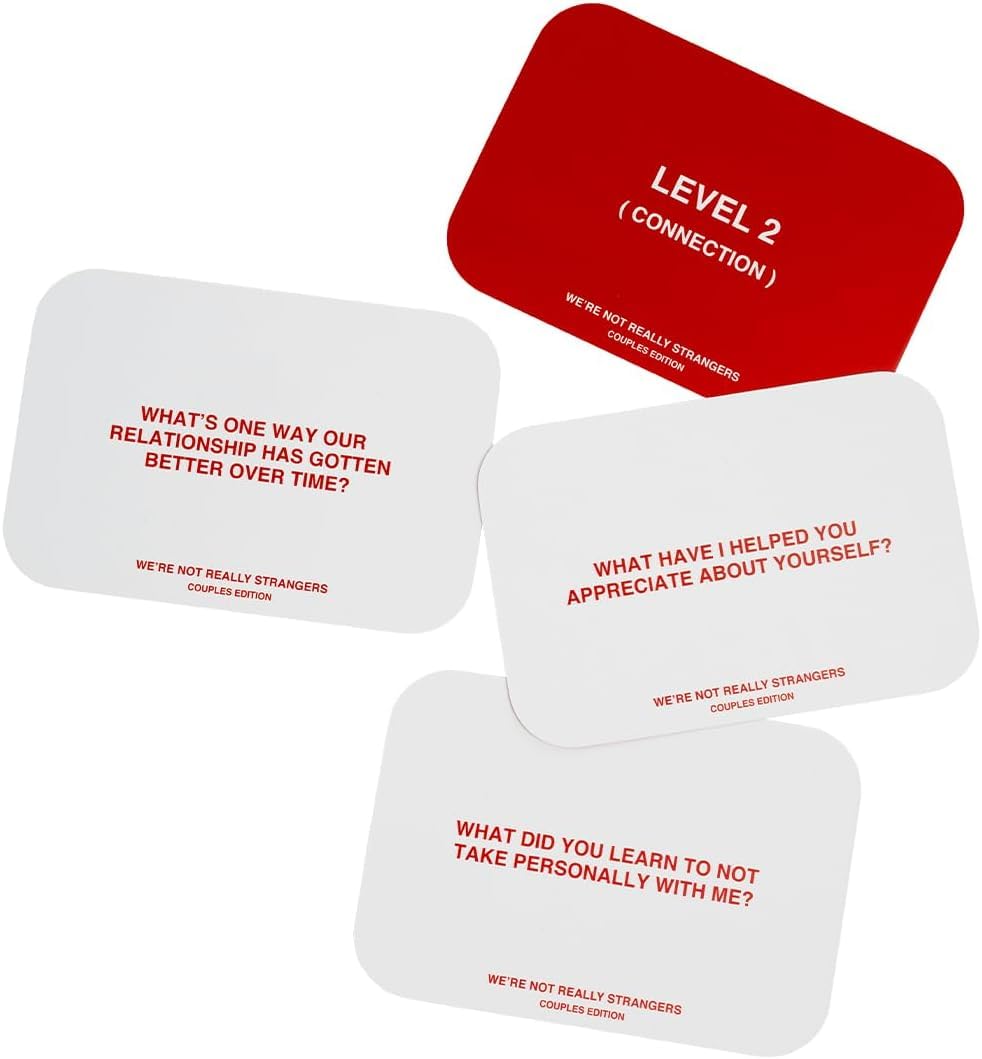 WE'RE NOT REALLY STRANGERS Couples Edition by We’re Not Really Strangers - Couples to Strengthen Their Relationship, 150 Questions and Wildcards for Date Night with Your Partner