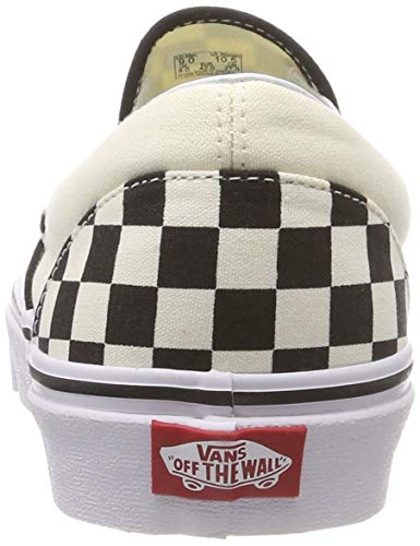 Vans Unisex Adults' Classic Slip On, Black/Off White Check, 6.5 UK