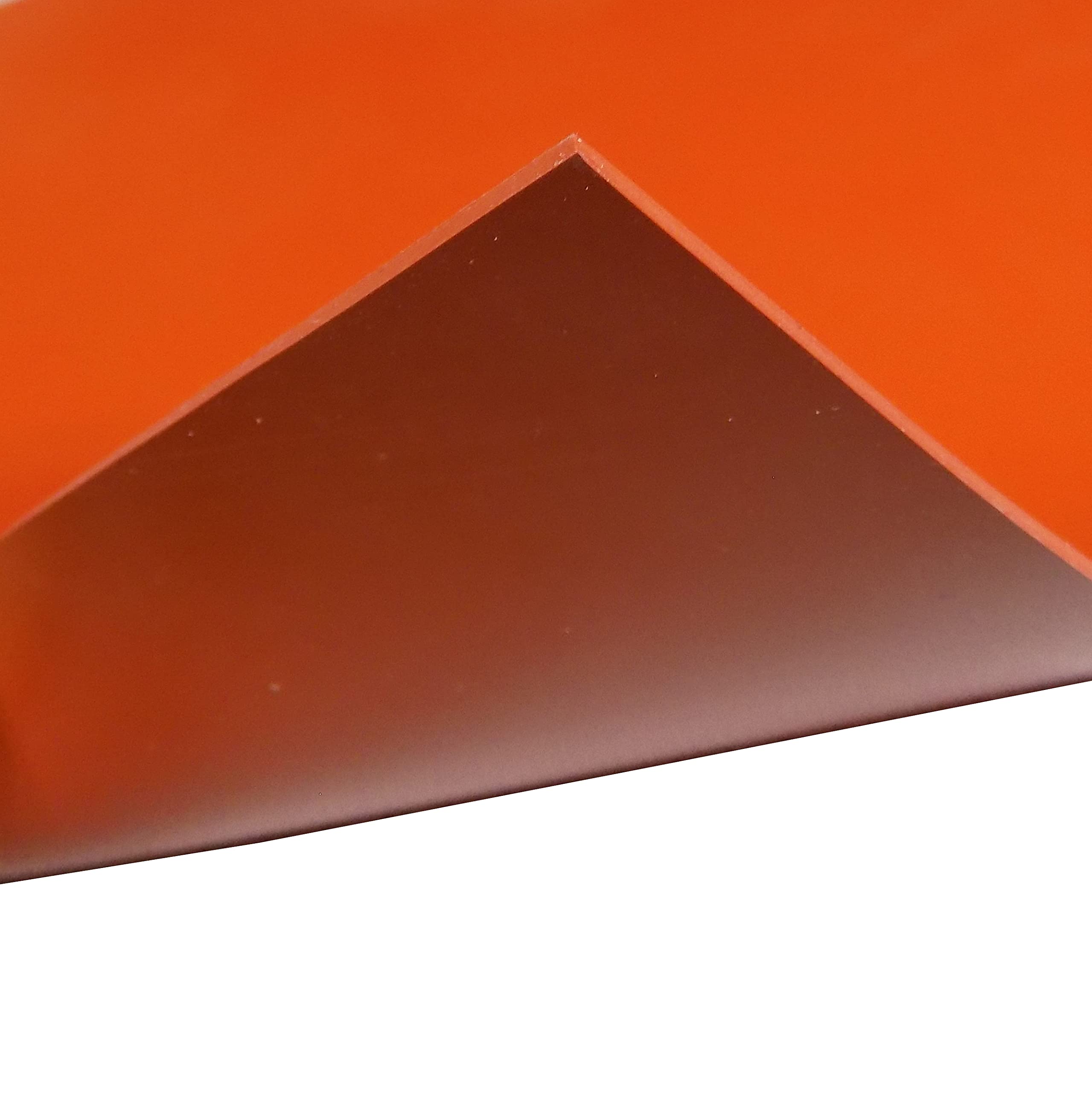 Red Silicone Rubber Sheet, 60A 1/16 x 9 x 12 Inch Commercial Grade, Made in the USA, No Adhesive Backing, High Temp Gasket Material