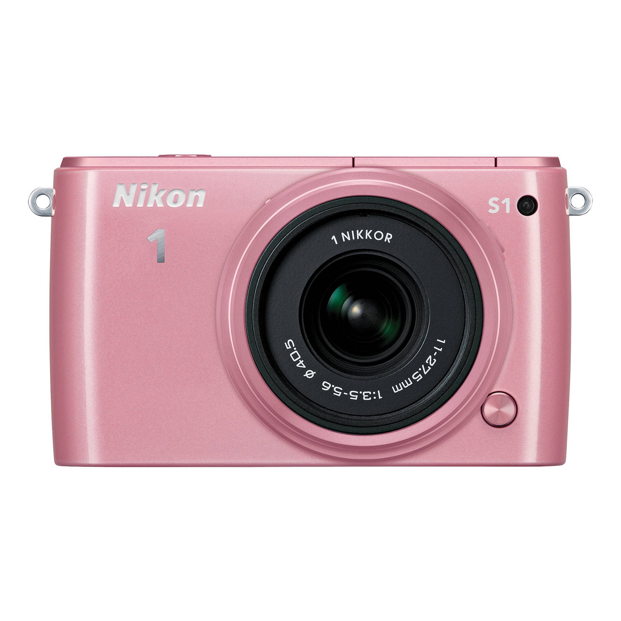 Nikon 1 S1 10.1 MP HD Digital Camera with 11-27.5mm VR 1 NIKKOR Lens (Pink)