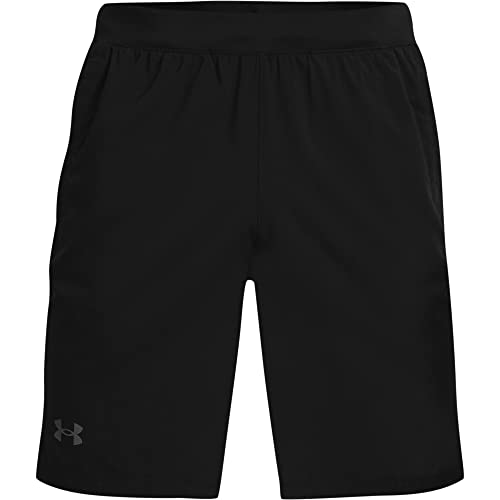 Under Armour Men's Launch Run 9-Inch Shorts , Black (001)/Reflective , Large