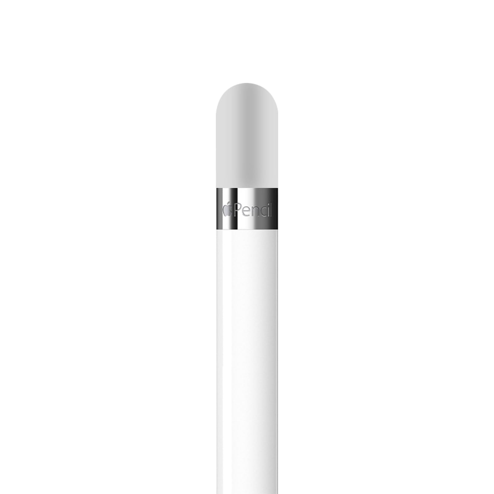siduater Silicone Sleeve for Apple Pencil 1st Generation, Ultra Light Pen Skin Case Accessories Soft Protective iPad Pencil Grip Holder with 2 Nib Covers 1 Cable Adapter Tether, Gray