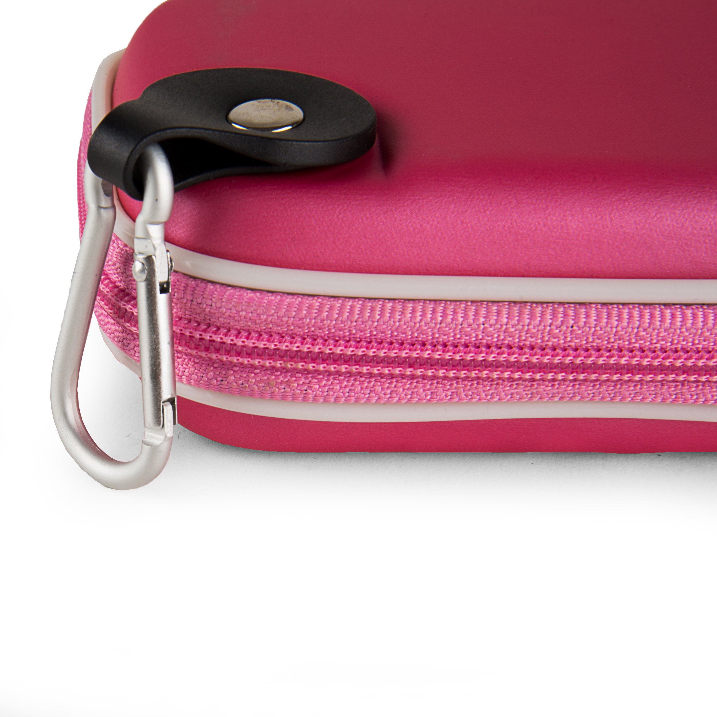 NYLON PINK Compact Digital Point & Shoot Thick Camera Case for Nikon Coolpix S02 S01 S6800 S5300 S5200 S3600 S3500 S30 S70 S100 S2600 S3000 S3100 S3200 S3300 S4000 S4100 S4200 S4300 S6200 S6300 S8200