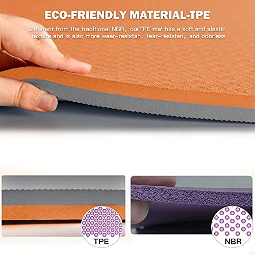 Hatha Yoga TPE Knee Pad,Extra think and soft,27"x14"x4/5"Th,Great for Knees and Elbows,Standard Mat For Pain Free Joints in Yoga,Floor Exercise,Gardening, Yard Work and Baby Bath.