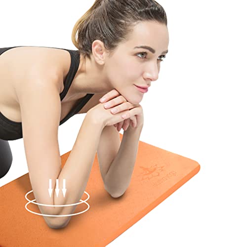 Hatha Yoga TPE Knee Pad,Extra think and soft,27"x14"x4/5"Th,Great for Knees and Elbows,Standard Mat For Pain Free Joints in Yoga,Floor Exercise,Gardening, Yard Work and Baby Bath.