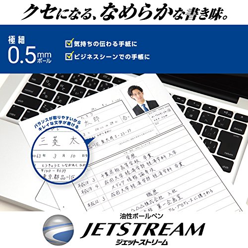 uni Jetstream Multi Pen 4 and 1, 0.5mm Ballpoint Pen (Black, Red, Blue, Green) and 0.5mm Mechanical Pencil, Pale Green (MSXE5100005.52)