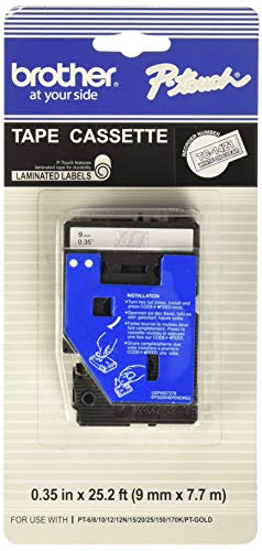 Tc-14z1 3/8in White On Clear Tape for Pt-6 8 10-12 20 25 150 170