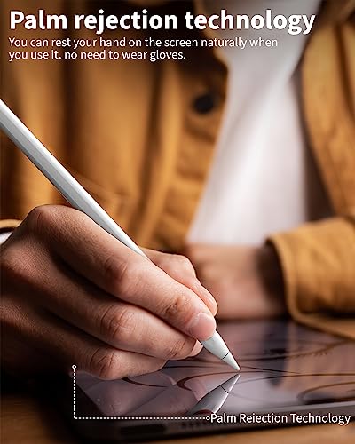 Minibesky iPad Pencil 2nd Generation with Magnetic Wireless Charging,With Apple Pencil Magnetic Charger,Compatible with iPad 6/7/8/9/10,iPad Pro 11 in 1/2/3/4,iPad Pro 12.9 in 3-6th,iPad Air,iPad Mini