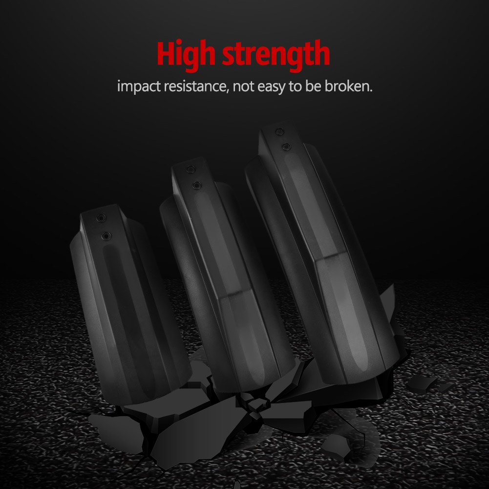 Mudguard, ycle Front Back Rear Tire Mud Guards Kit Quick Release Cycling s Set for Road Mountain BMX Black Red Power Rover Front Mud Fende Fat tire s