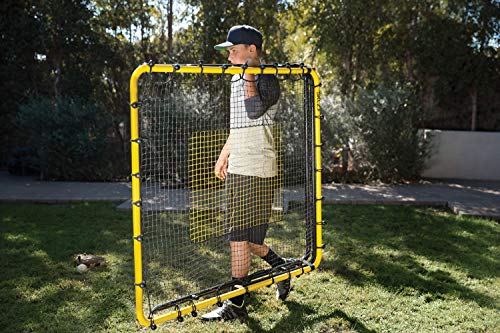 SKLZ Baseball and Softball Rebounder Net for Pitching and Fielding Training, 4 x 4.5 feet