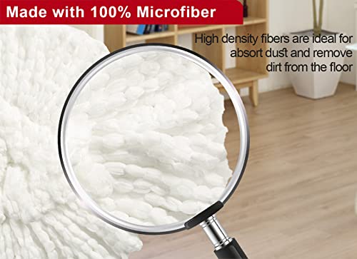 [3 Pack] Mop Replace Heads, Spin Mop Refill Heads Replacements Compatible with O Cedar 1-Tank System- Easy to Replace, Microfiber, Machine Washable