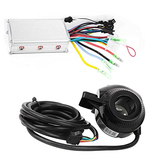 Bike Fender 24V 36V 48V 60V 350W Electric Bike Motor Controller LCD Display Panel Set Electric Bicycle Scooter E-Bike Brushless Controller Mud Guards (Color : 48V 350W)