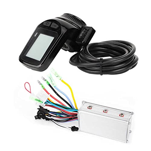 Bike Fender 24V 36V 48V 60V 350W Electric Bike Motor Controller LCD Display Panel Set Electric Bicycle Scooter E-Bike Brushless Controller Mud Guards (Color : 48V 350W)
