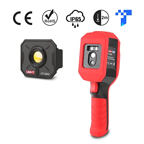 UNI-T UTi260B Thermal Camera with Macro Lens, Infrared Cameras Thermal Imaging Camera 256x192 IR Resolution Thermal Imager 49152Pixels 7 Palettes 25 Hz Refresh Rate, IP65 2-Meter Drop, 2.8" LCD