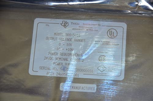 Texas Instruments 500-5016 ANALOG OUTPUT MODULE ASSY 2460541-0001 REMANUFACTURED
