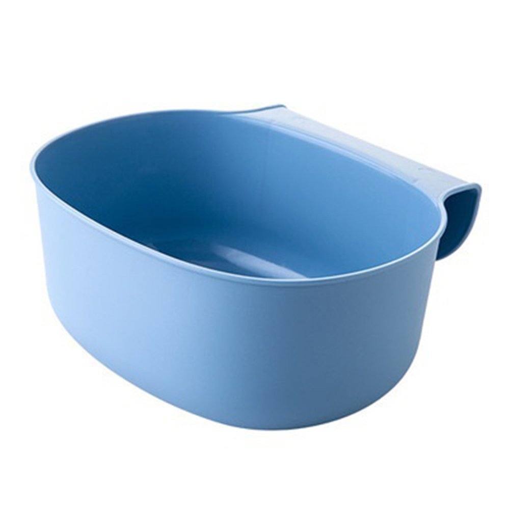 LFOEwpp7 Over The Cabinet Door Garbage Holder Wastebaskets Trash Rack Cupboard Storage Hanger Waste Bins Basket Hanging Trash Can Rubbish Rack Blue