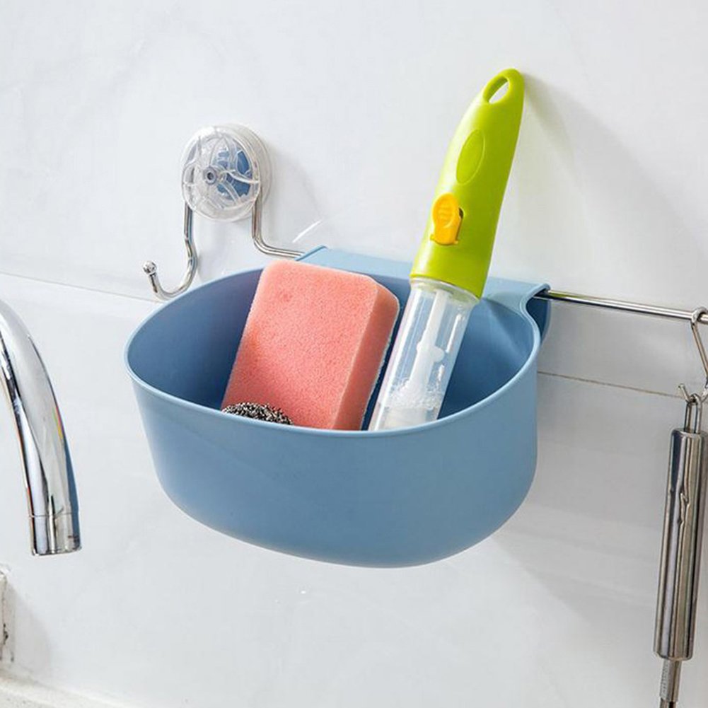 LFOEwpp7 Over The Cabinet Door Garbage Holder Wastebaskets Trash Rack Cupboard Storage Hanger Waste Bins Basket Hanging Trash Can Rubbish Rack Blue
