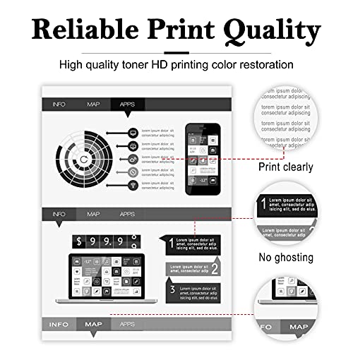 VIT 4 Pack (1BK+1C+1M+1Y) High Yield Compatible TN433 TN-433 TN433BK TN433C TN433M TN433Y Toner Cartridge Replacement for Brother HL-L8260CDW L8360CDW L8360CDWT L9310CDW L9310CDWT L9310CDWTT Printer