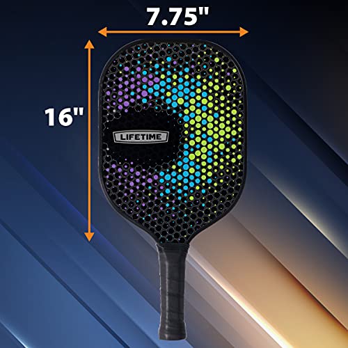 Lifetime Pro Pickleball Set – Includes Pickleball Net, 4 Paddles, 3 Outdoor Pickleballs, 1 Indoor Pickleball, 2 Portable Bases, Steel Poles, Paddle Bag, and Bag for Complete Set