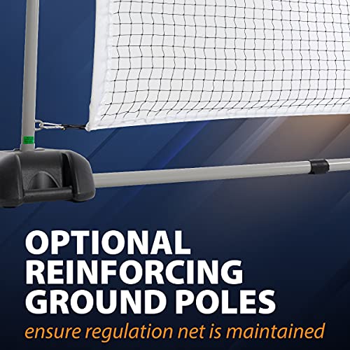 Lifetime Pro Pickleball Set – Includes Pickleball Net, 4 Paddles, 3 Outdoor Pickleballs, 1 Indoor Pickleball, 2 Portable Bases, Steel Poles, Paddle Bag, and Bag for Complete Set
