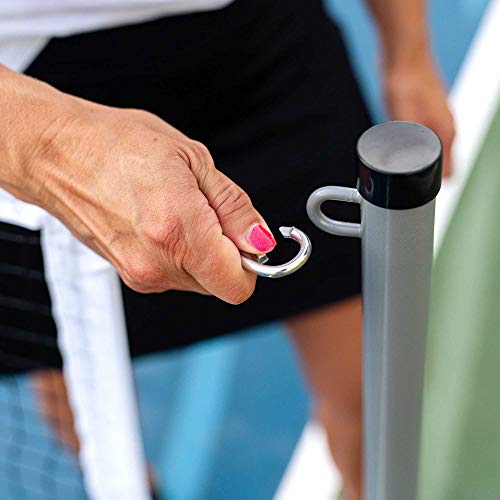 Lifetime Pro Pickleball Set – Includes Pickleball Net, 4 Paddles, 3 Outdoor Pickleballs, 1 Indoor Pickleball, 2 Portable Bases, Steel Poles, Paddle Bag, and Bag for Complete Set