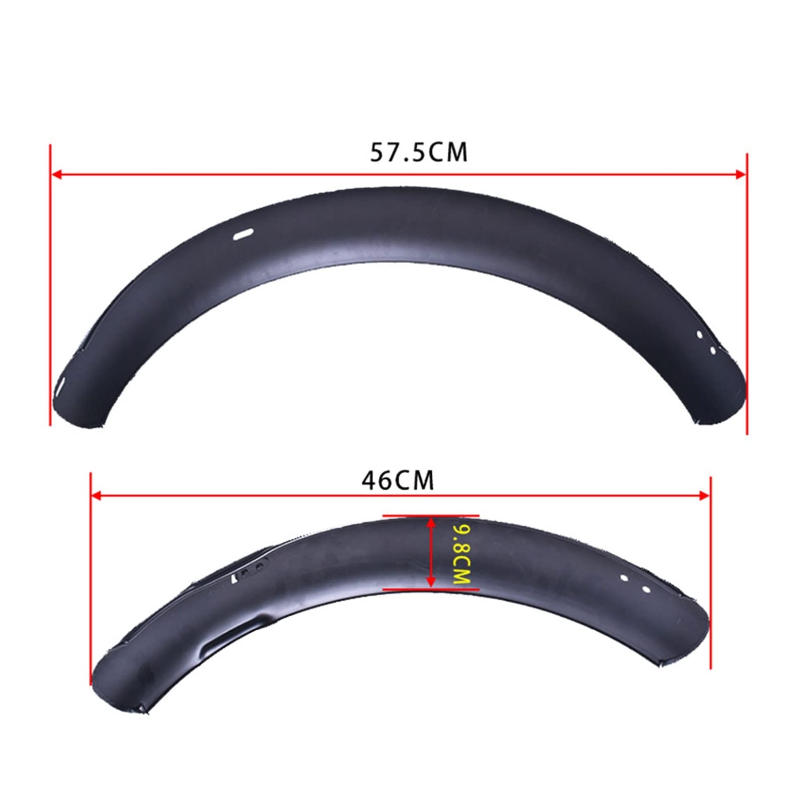 Bike mud Guard Set,20inch Snowboard Bicycle Mudguard E-Bike Electric Wing 20x4.0 Fat Tire Folding Bike Iron Sturdy Durable Mud Guard Suit The 1 Suit