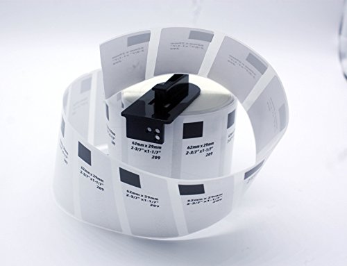 IDIK Replacement Labels Compatible with Brother DK-1209 Small Address Labels 29mm x 62mm x 800pcs/roll Die-Cut Paper Labels, Packed in Individual Printed Retail Box with Permanent Cartridge