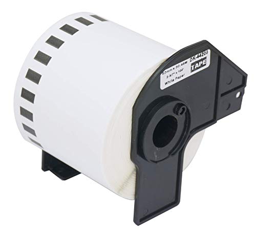 BETCKEY - Compatible Removable Continuous Label Replacement for Brother DK-4205 (2-3/7" x 100'), Use with Brother QL Label Printers [6 Rolls]
