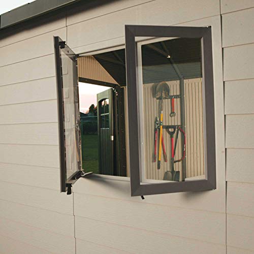 Lifetime 60187 11 x 11 Ft. Outdoor Storage Shed, Desert Sand