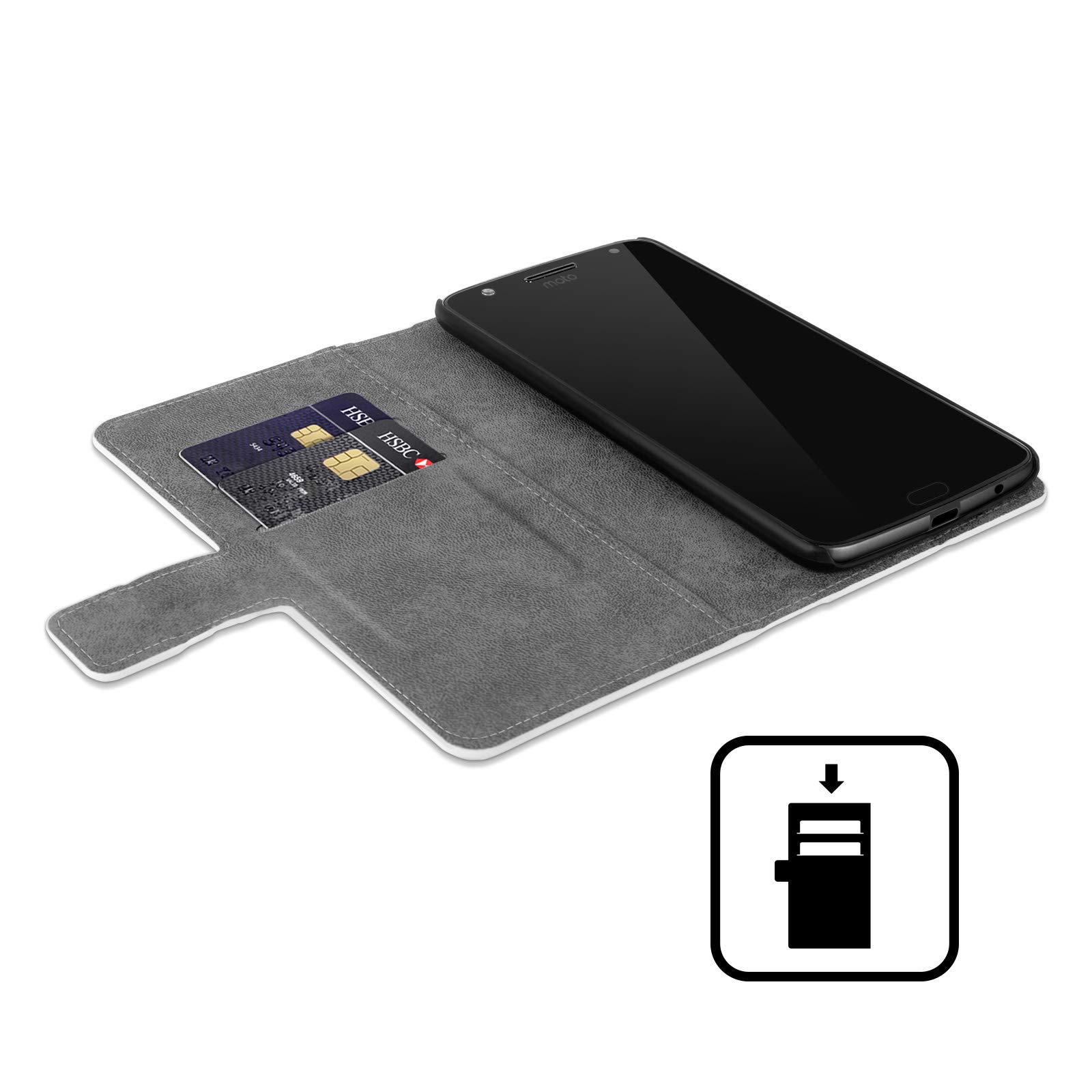 Head Case Designs Officially Licensed Harry Potter: Magic Awakened Dumbledore Card Characters Leather Book Wallet Case Cover Compatible with Motorola Edge 30 Neo 5G