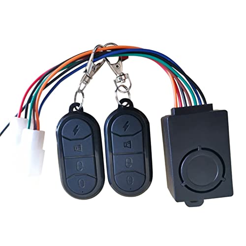 Bike Fender E-Bike Alarm System 48V 60V 72V with Two Switches for Electric Bicycle/Scooter/Motorcycle/Tricycle/Ebike/Brushless Controller Mud Guards (Color : 6P Connector)