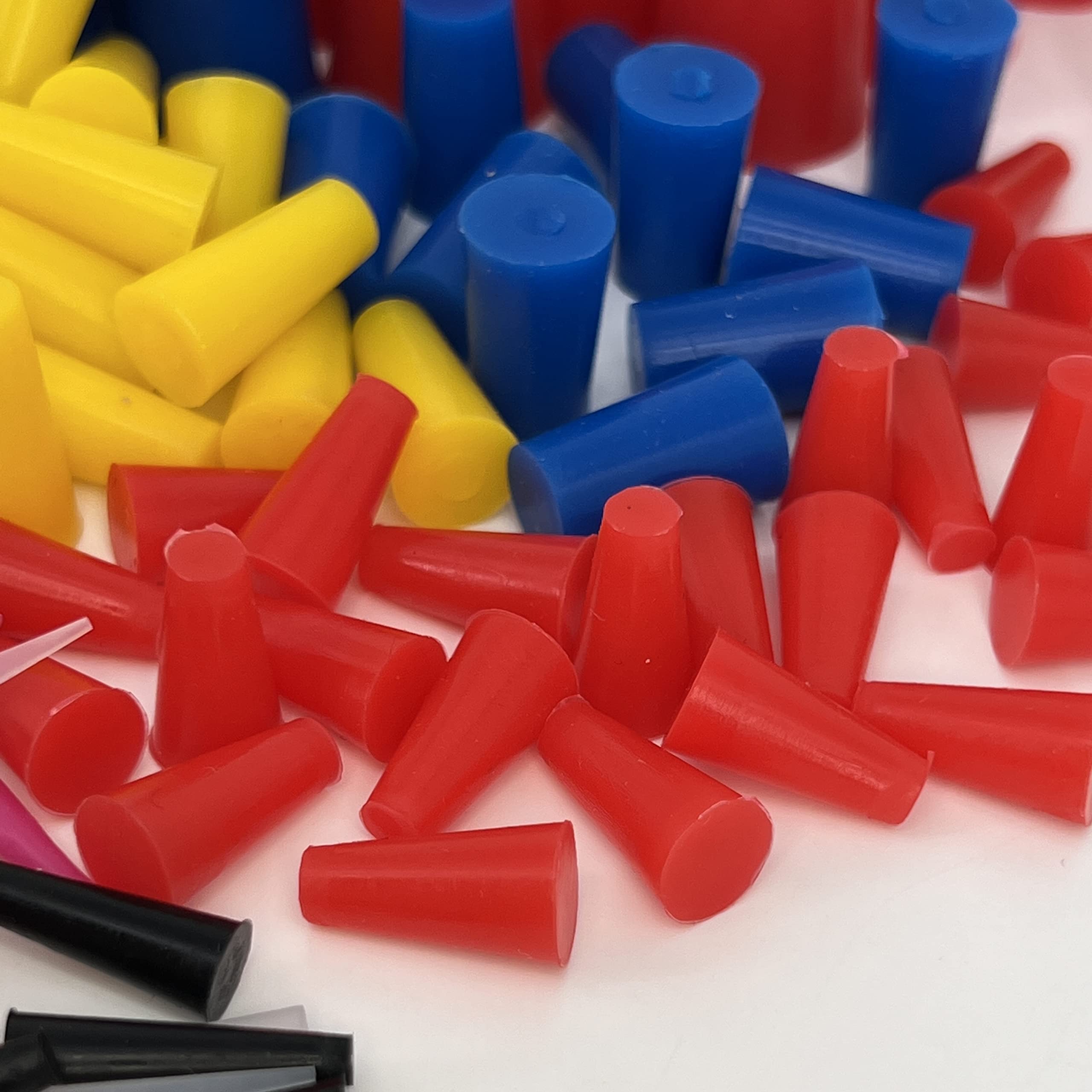 High Temp Masking Supply 235 Piece Silicone Rubber Plug Set - Sizes 1/32" to 1" - Tapered Stoppers for Powder Coating, Painting, Ceramic Coating, Sealing Holes - Non-Toxic, Flexible, Reusable
