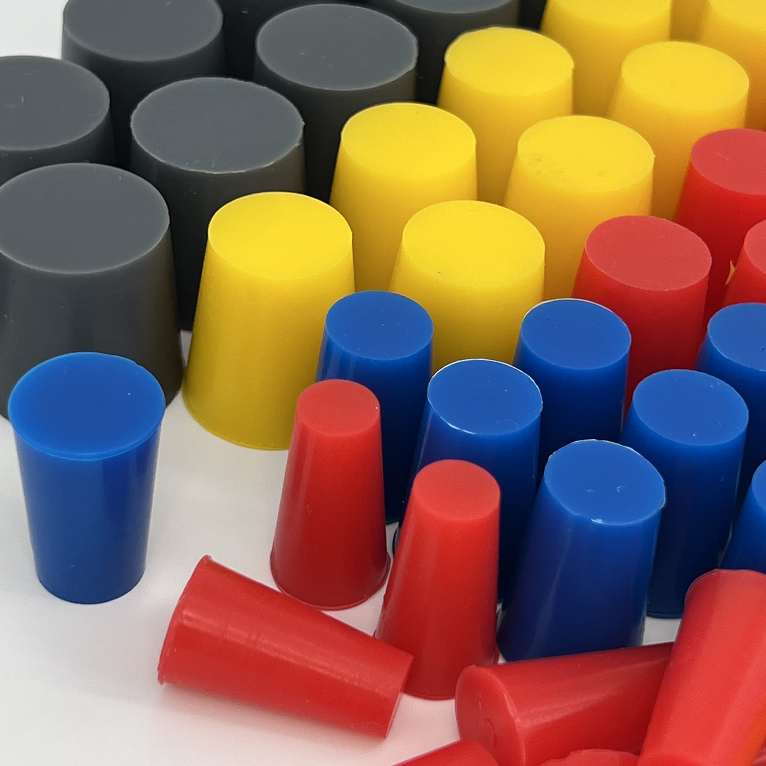 High Temp Masking Supply 235 Piece Silicone Rubber Plug Set - Sizes 1/32" to 1" - Tapered Stoppers for Powder Coating, Painting, Ceramic Coating, Sealing Holes - Non-Toxic, Flexible, Reusable