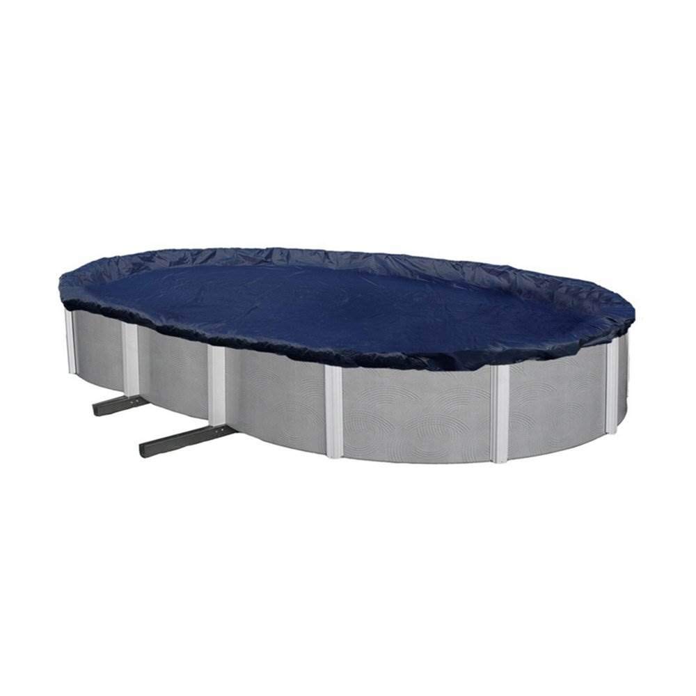 In The Swim 12' x 24' Oval Leaf Net Cover for Inground Swimming Pools - Removes Leaves, Sticks, and Small Debris from Your Winter Cover