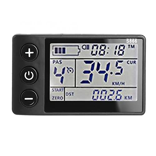 Bike Fender Electric Bicycle Waterproof LCD Display Panel E-Bike Electric Scooter LCD Screen for 24V 36V 48V 60V 450W Motor Controller Mud Guards
