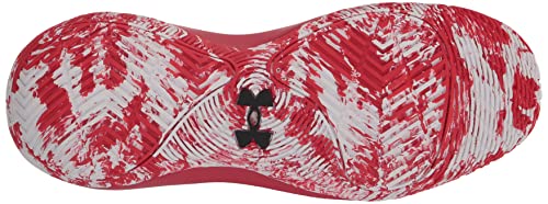 Under Armour Unisex Jet '21 Basketball Shoe, (002) Black/Red/White, 11 US Men