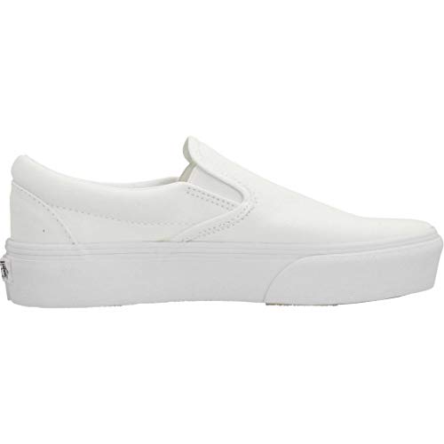 Vans Classic Slip-On Platform True White Men's 4, Women's 5.5