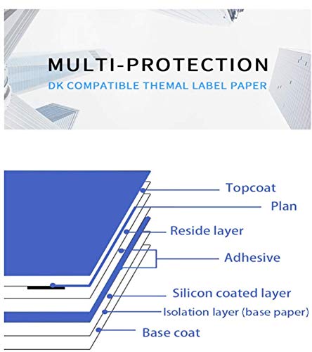 Aomya 4 Rolls DK-1201 Standard Address Shipping Label Compatible for BRO DK1201 29mm x 90mm (1-1/7" x 3-1/2") Die Cut 400 Labels with 4 Refillable Cartridge for QL Label Printer