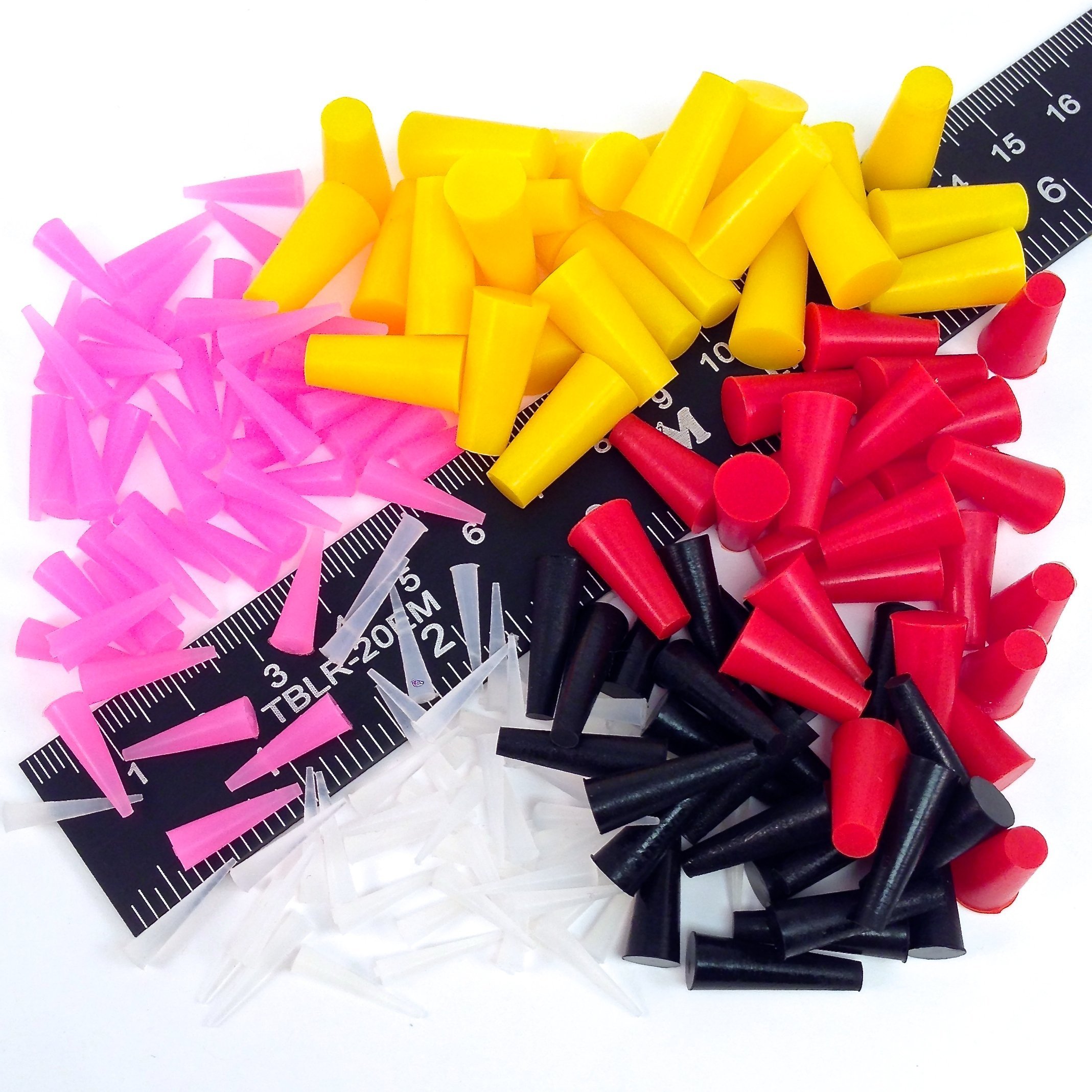 175 Piece Powder Coating Plugs High Temp Silicone Rubber Tapered Stopper Kit